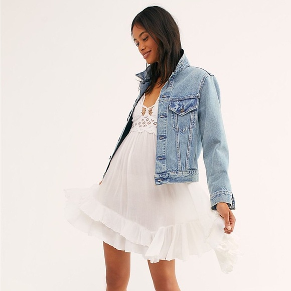 Free People | Dresses | Free People Adella Mini Slip | Poshmark